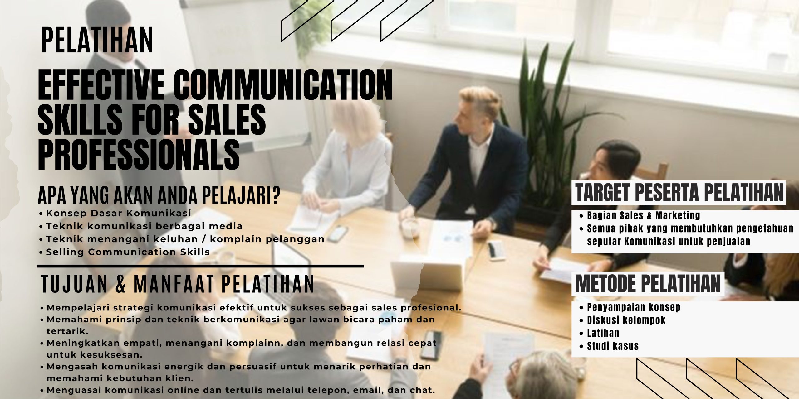 Pelatihan Effective Communication Skills for Sales Professionals 2024