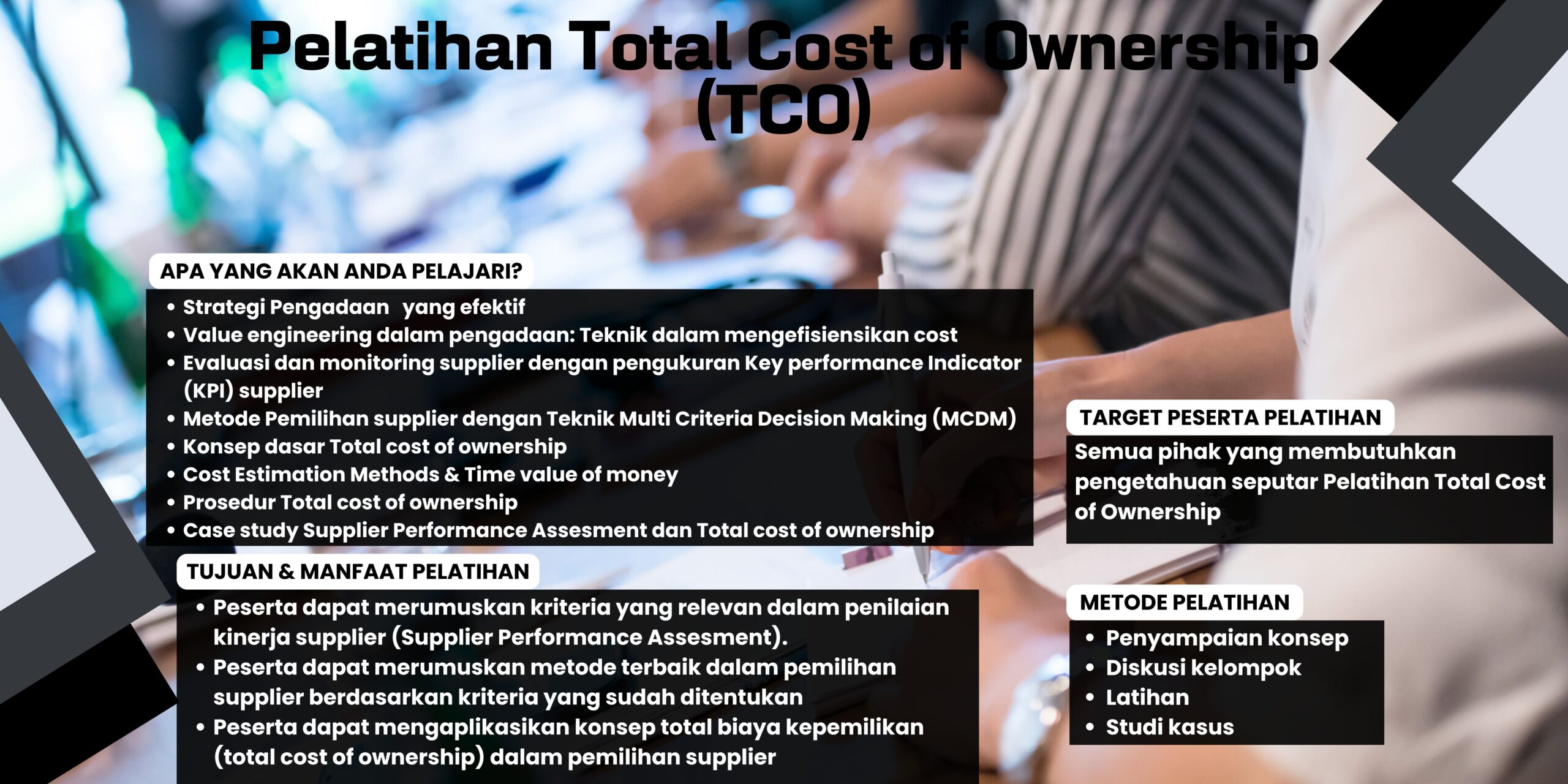 Pelatihan Total Cost of Ownership (TCO) 2025 Terbaik