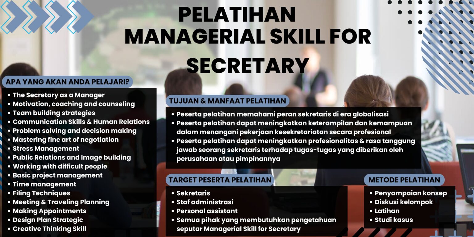 Pelatihan Managerial Skill for Secretary 2025 Terbaik