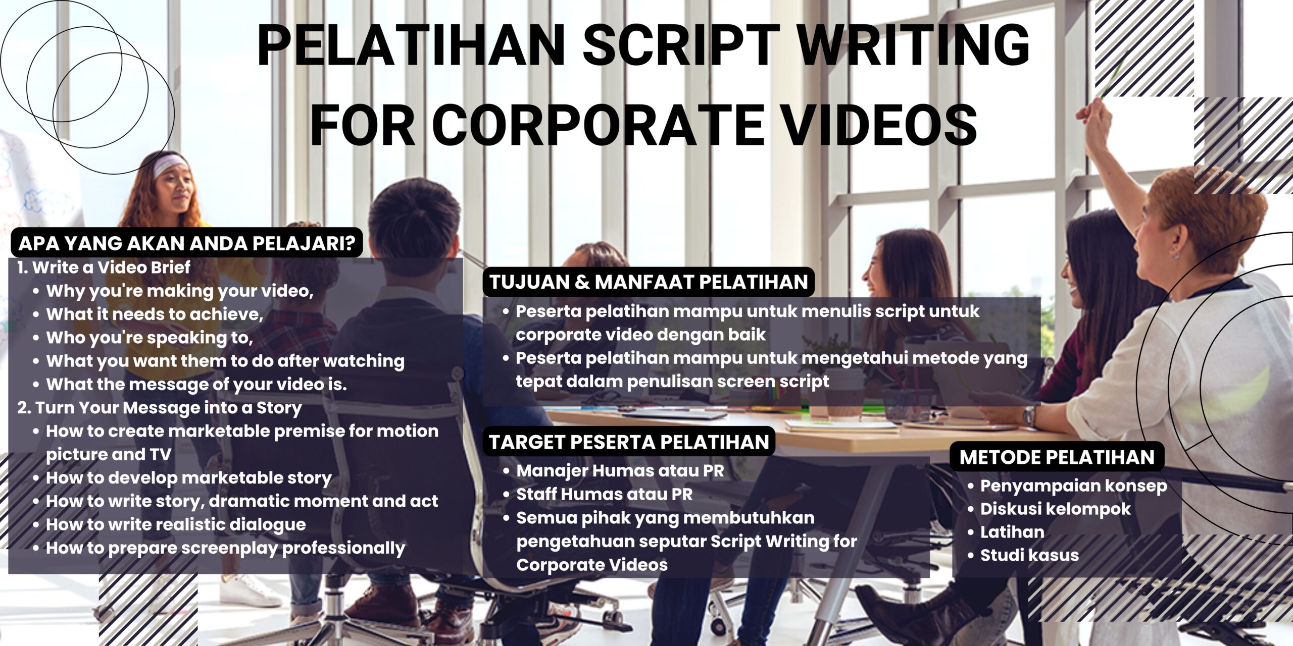 Pelatihan Script Writing for Corporate Videos 2026 Terbaik