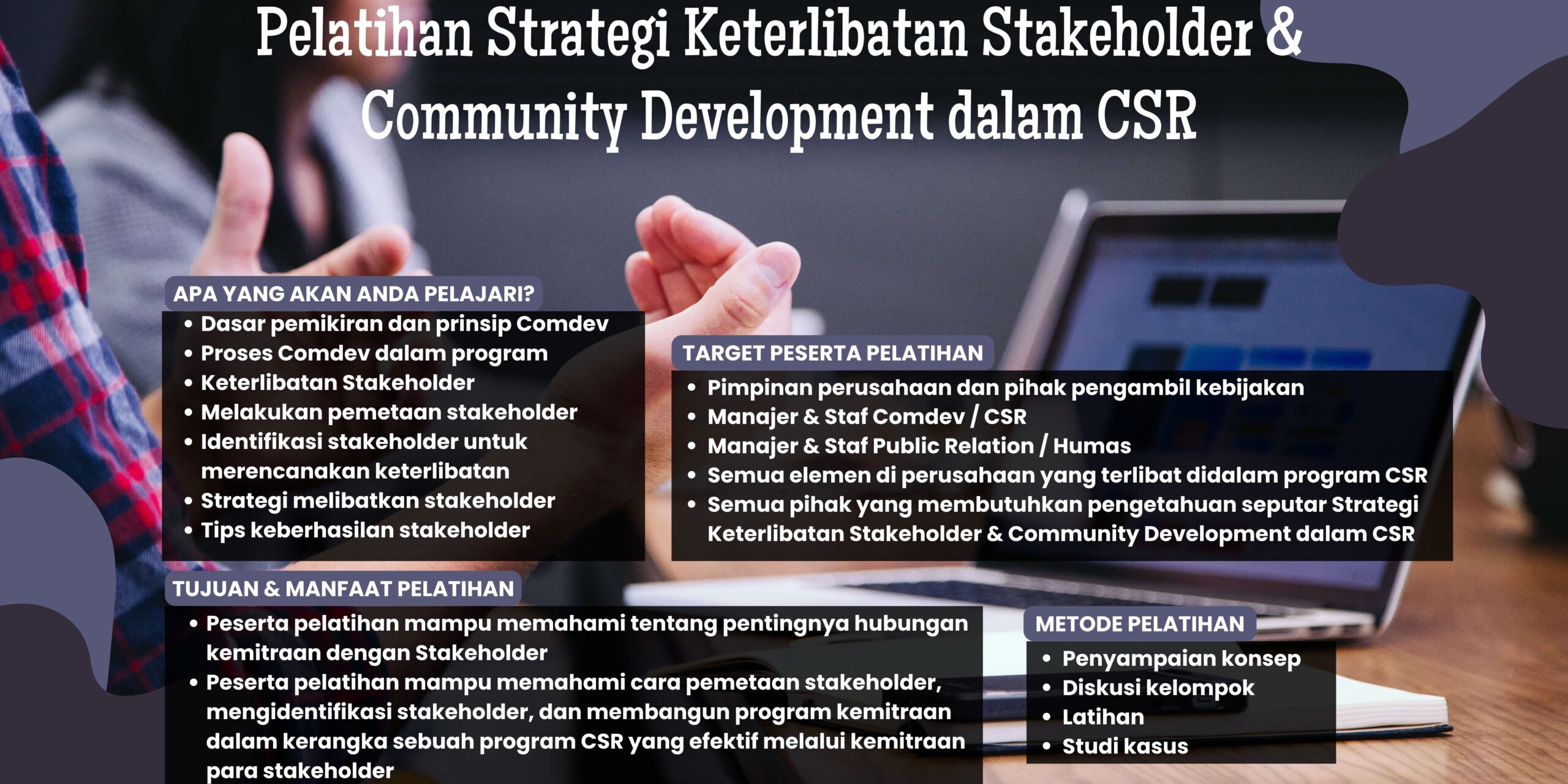 Pelatihan Strategi Keterlibatan Stakeholder & Community Development dalam CSR 2026 Terbaik